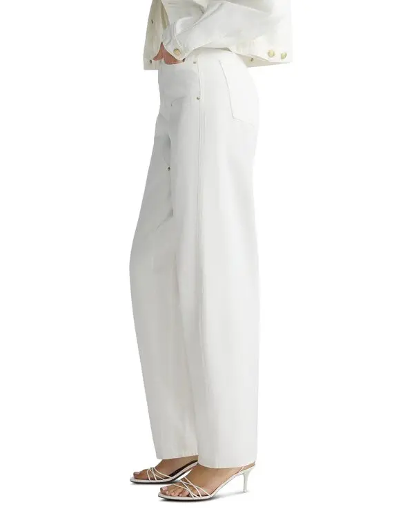 DL1961 Miro High Rise Barrel Jeans - White Foundry
