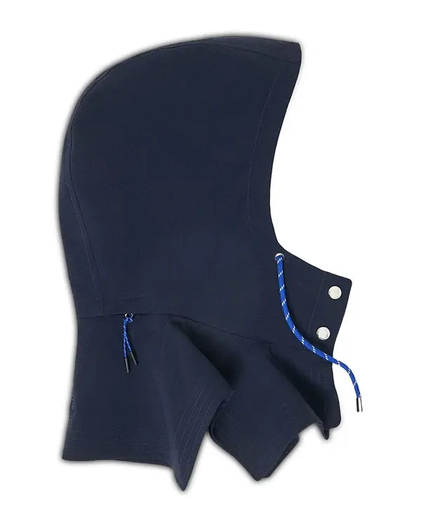 Maje Waterproof Hood With Drawstring - Navy