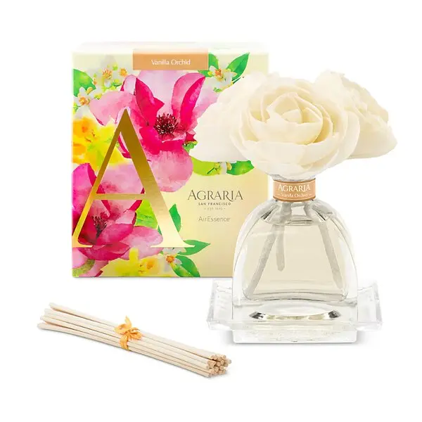 AGRARIA SAN FRANCISCO Vanilla Orchid Airessence Diffuser, 7.4 Fl. Oz - White