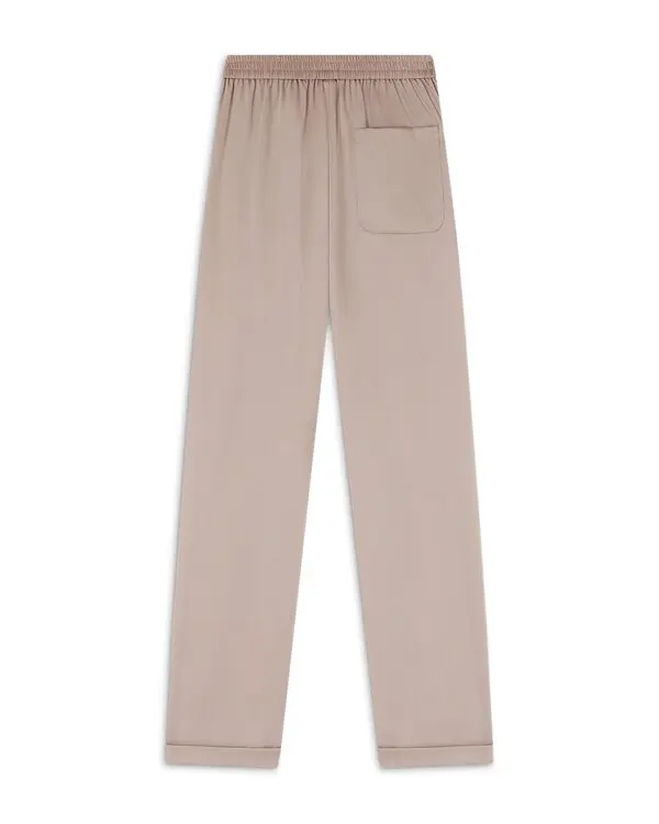 Emporio Armani Crepe Twill Straight Pants