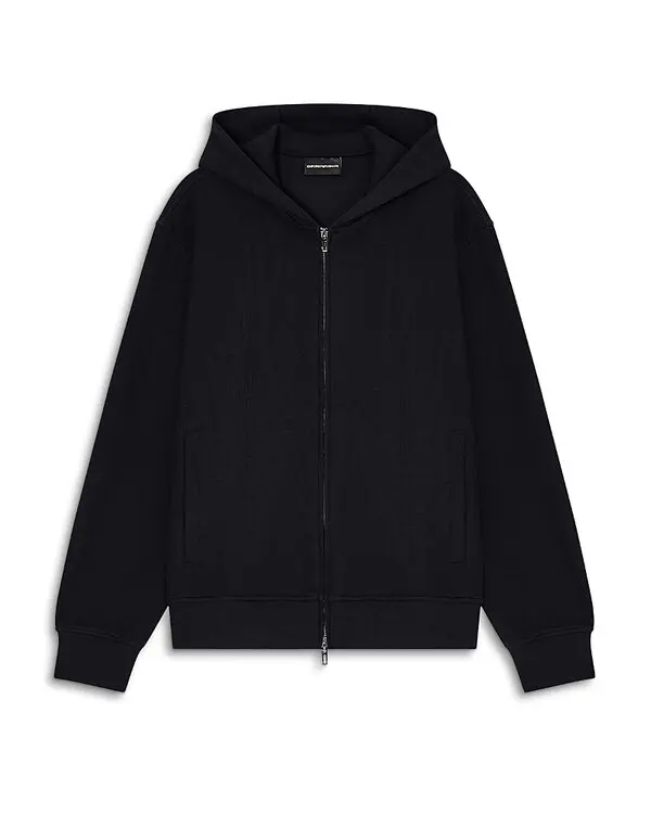 Emporio Armani Travel Essentials Interlock Zip Up Sweatshirt