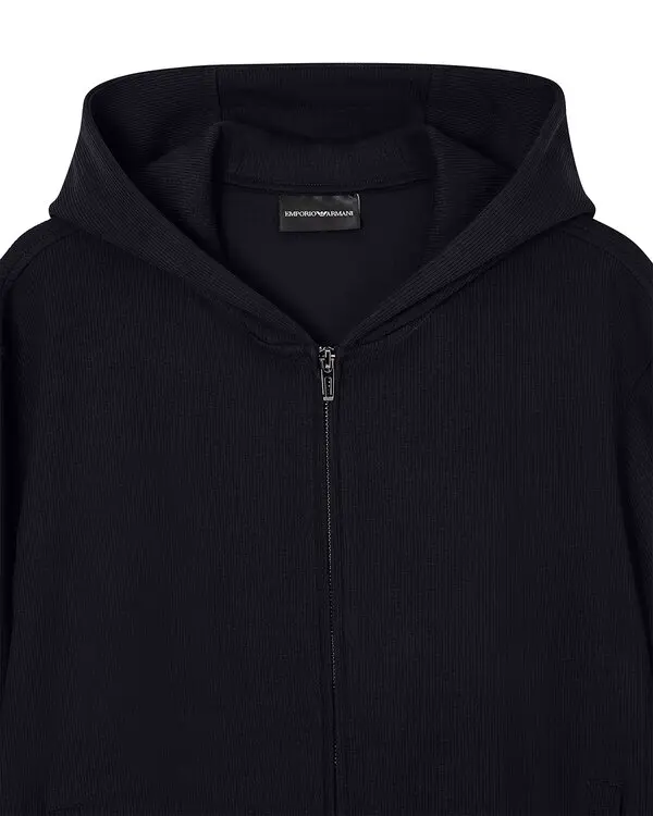 Emporio Armani Travel Essentials Interlock Zip Up Sweatshirt