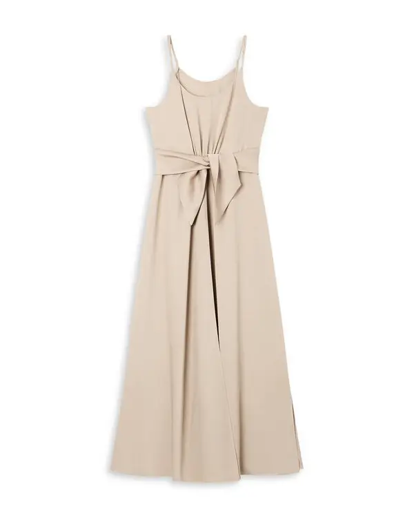 Emporio Armani Crepe Twill Sleeveless Maxi Dress - Dune