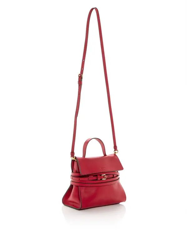 Moschino Small Leather Shoulder Bag - Red