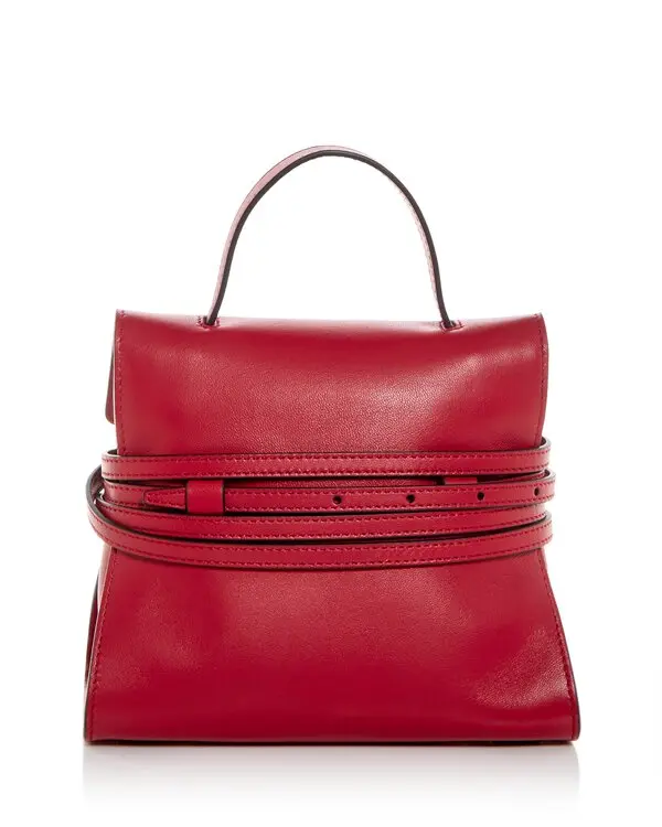 Moschino Small Leather Shoulder Bag - Red