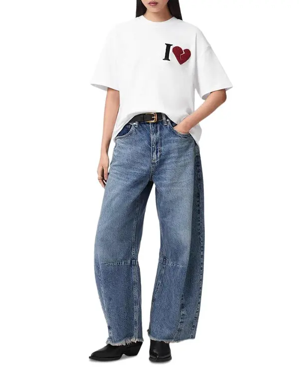 ALLSAINTS Heart Etta Tee - Optic White