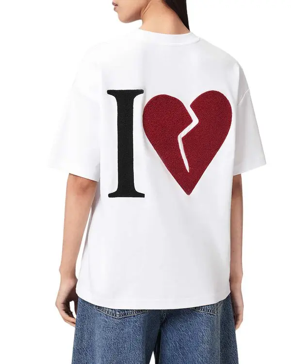 ALLSAINTS Heart Etta Tee - Optic White