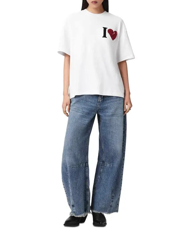 ALLSAINTS Heart Etta Tee - Optic White