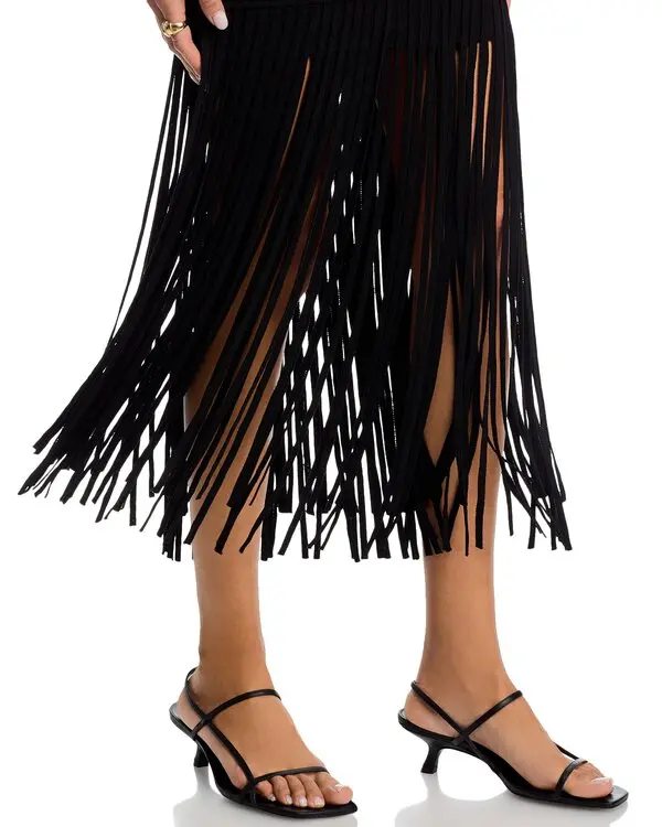 TOCCIN Evelina Long Sleeve V Neck Dress