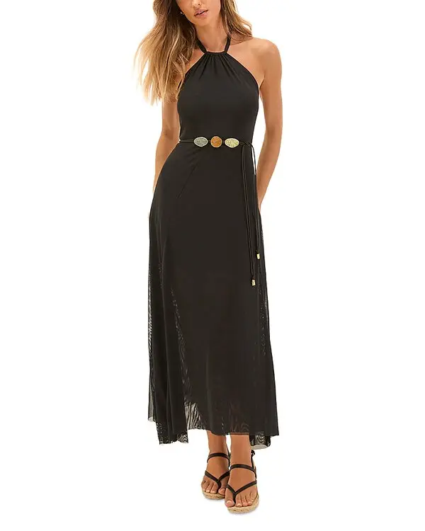 VIX PAULA HERMANNY Lelia Maxi Cover-up Dress - Firenze Black