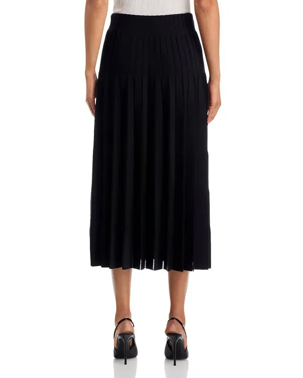 Lafayette 148 New York Pleated Pull On Knit Skirt