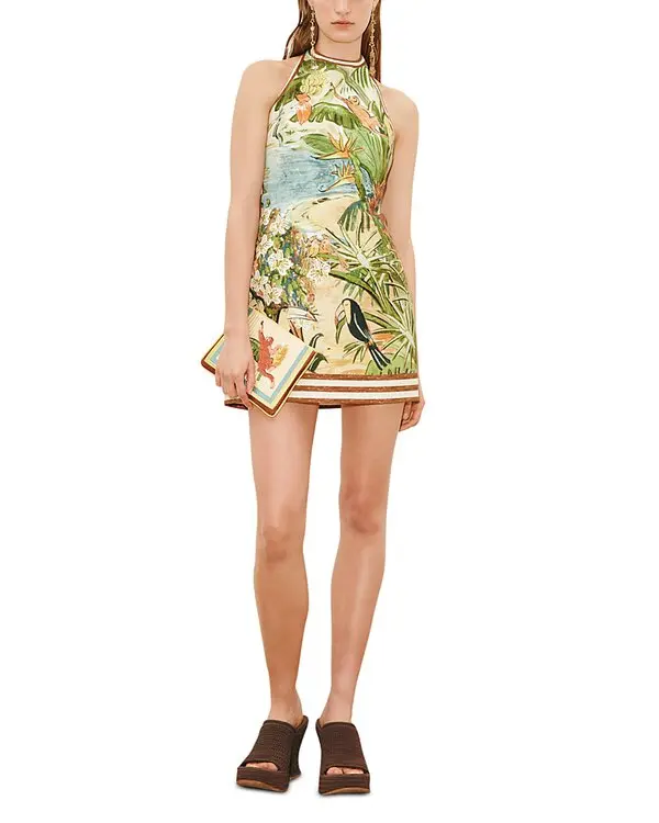 ALEMAIS Toucan Mini Dress
