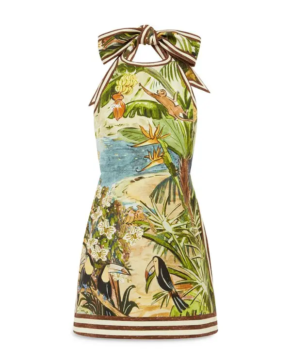 ALEMAIS Toucan Mini Dress