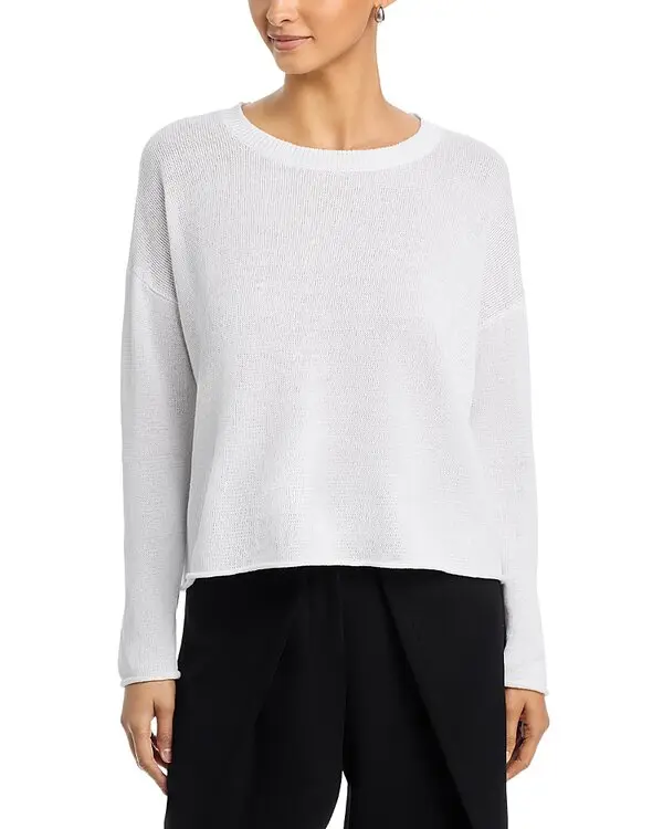Eileen Fisher Cotton-tencel™ Lyocell Crewneck Sweater