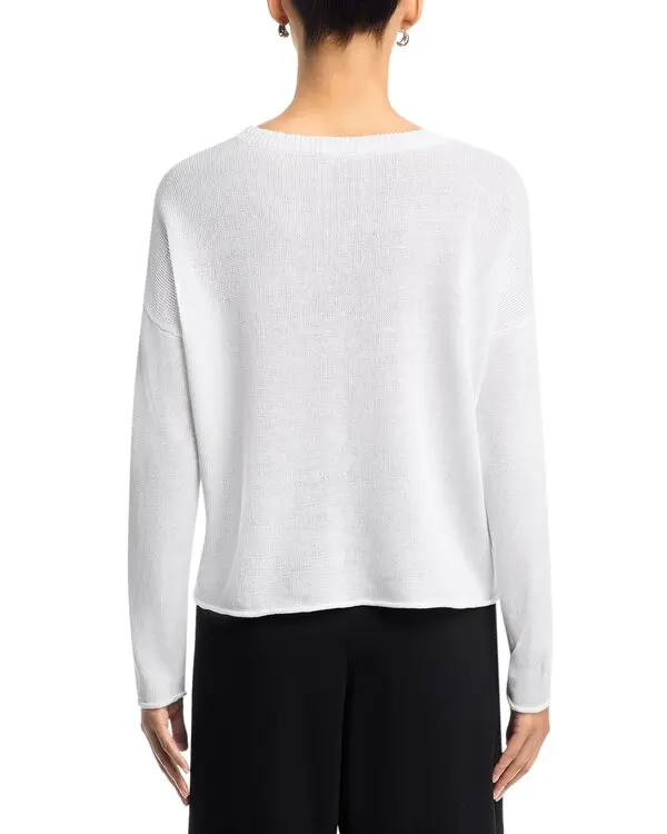 Eileen Fisher Cotton-tencel™ Lyocell Crewneck Sweater