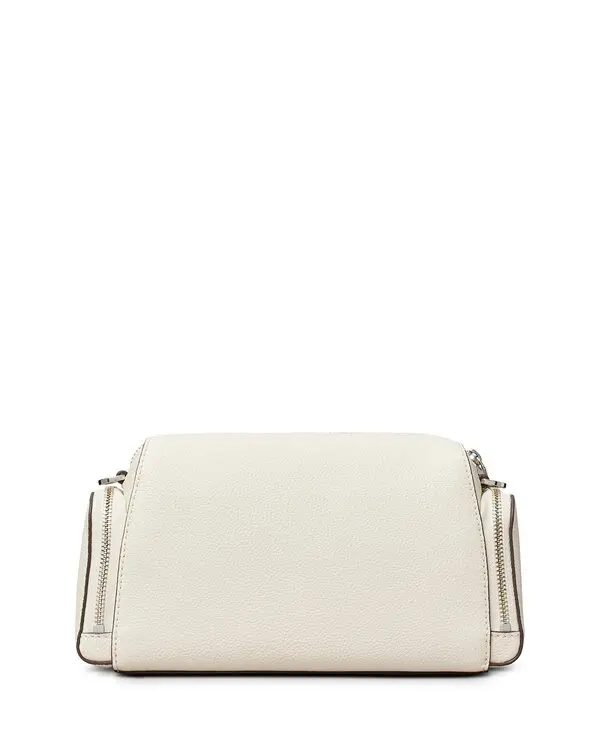 Tory Burch Perry Voyager Leather Crossbody - Light Cream