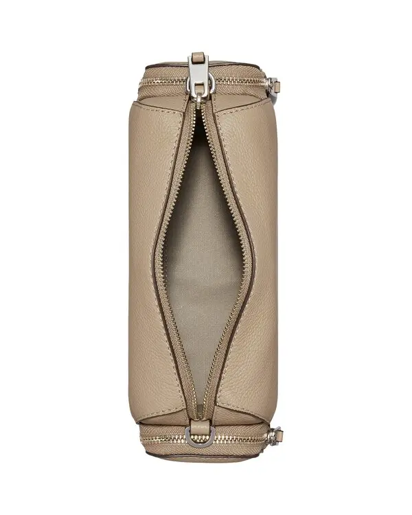 Tory Burch Perry Voyager Leather Crossbody - Soft Cement
