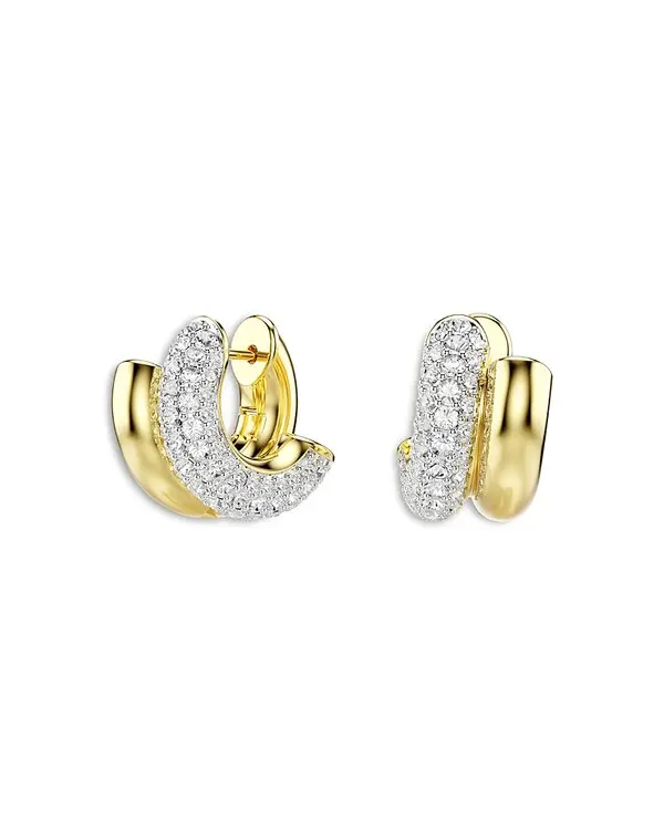 SWAROVSKI Dextera Crystal Hoop Earrings - Gold