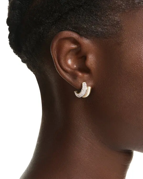 SWAROVSKI Dextera Crystal Hoop Earrings - Gold