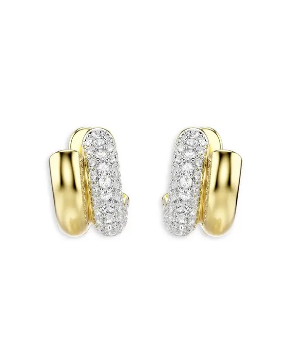SWAROVSKI Dextera Crystal Hoop Earrings - Gold