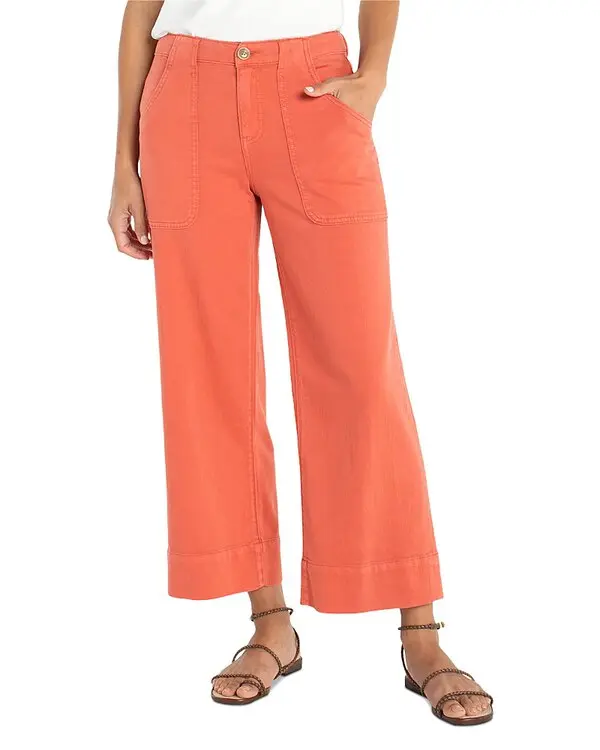 LIVERPOOL Stride Mid Rise Cargo Wide Jeans