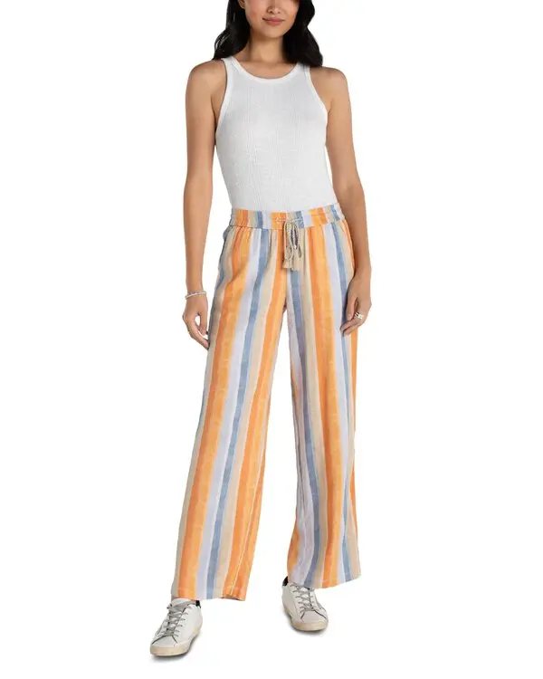 LIVERPOOL Striped Drawstring Pants