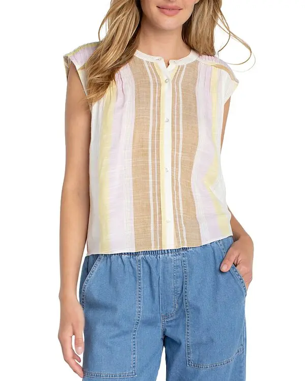 LIVERPOOL Dolman Button Front Blouse