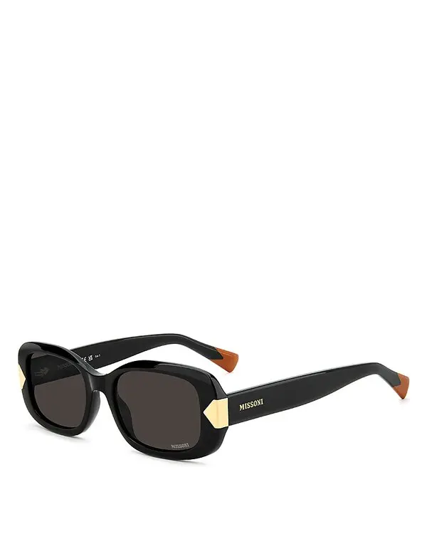 Missoni Rectangular Sunglasses, 52mm - Black