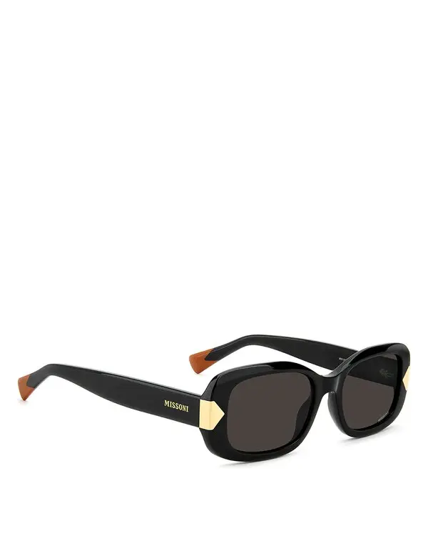Missoni Rectangular Sunglasses, 52mm - Black
