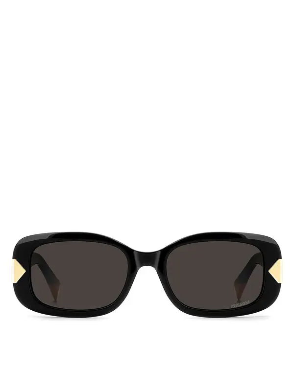 Missoni Rectangular Sunglasses, 52mm - Black