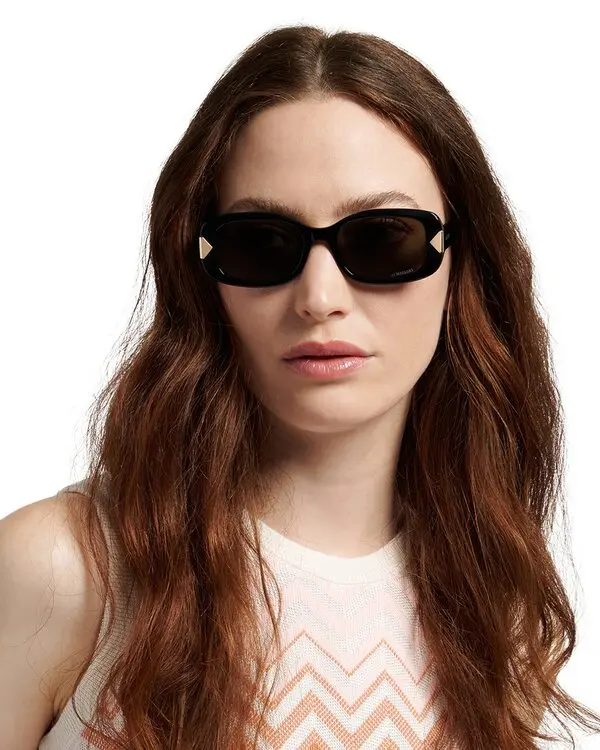 Missoni Rectangular Sunglasses, 52mm - Black