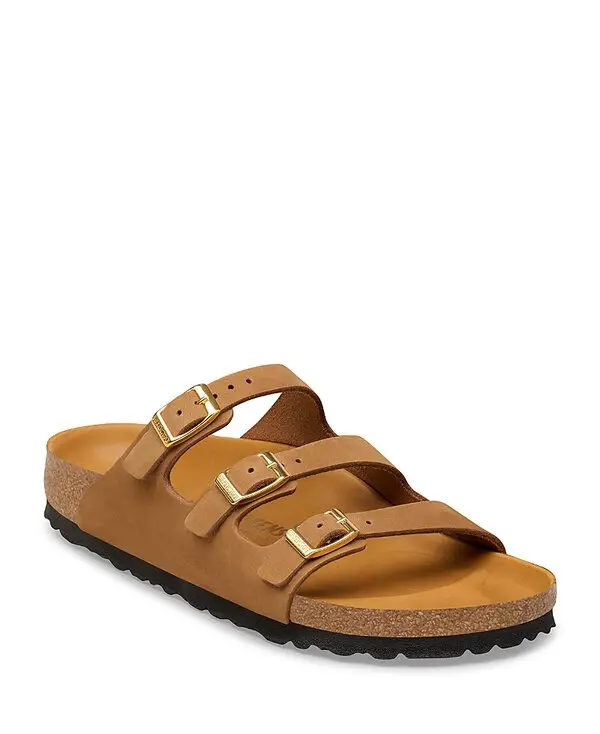 BIRKENSTOCK Florida Fresh Leather Sandals - Mink