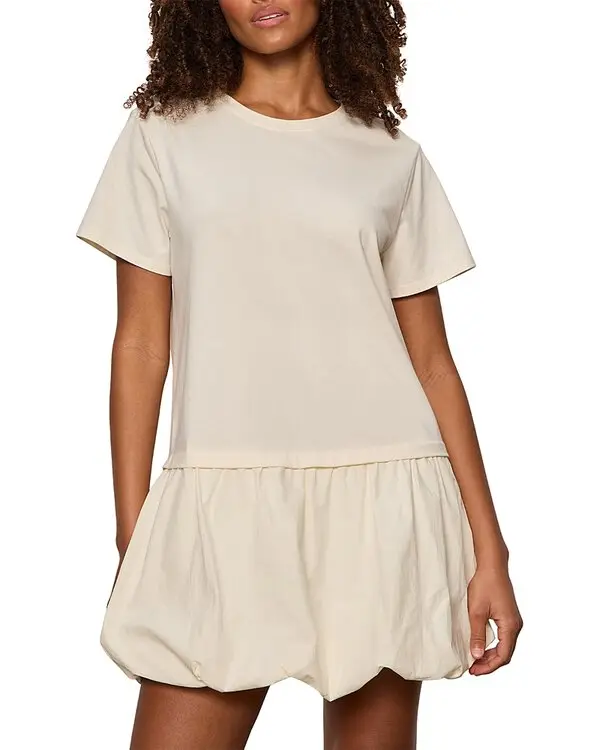 Sanctuary For Keeps Bubble T-shirt Dress - Collagen