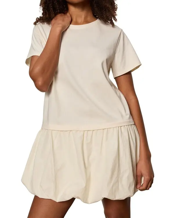 Sanctuary For Keeps Bubble T-shirt Dress - Collagen