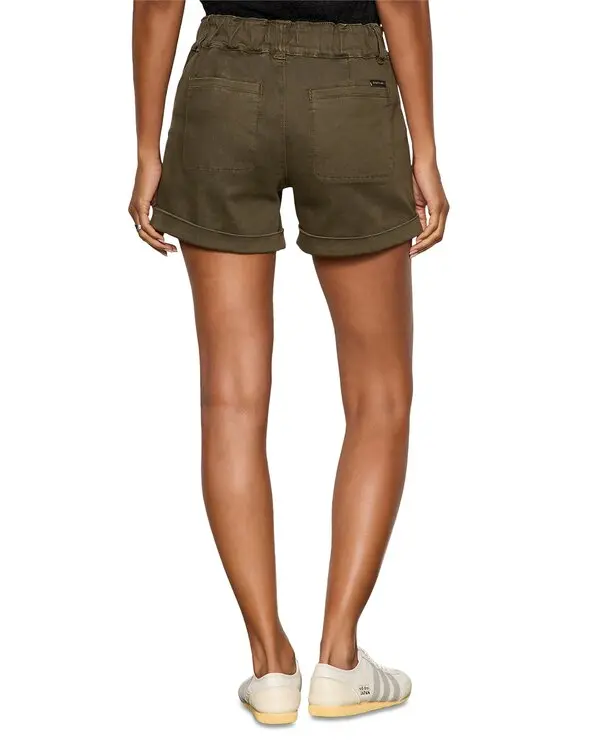 Sanctuary High Rise Jean Shorts With Cuffed Hem - Burnt Olive