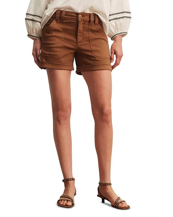 Sanctuary Wander On High Rise Jean Shorts - Toasted Coconut