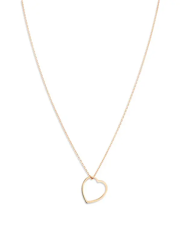REPOSSI 18k Antifer Heart Pendant Necklace - Rose Gold