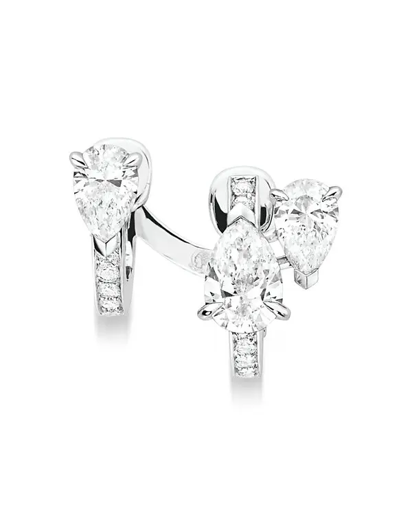 REPOSSI 18k Diamond Ear Cuff - White Gold