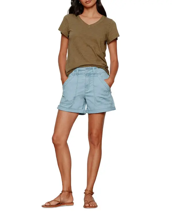 Sanctuary Wander On High Rise Denim Shorts - Skyline