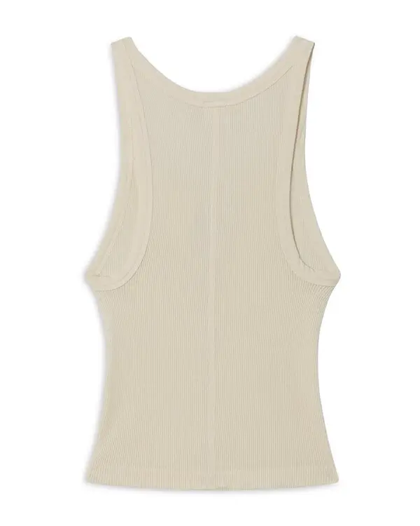RE/DONE V Cut Ribbed Tank Top