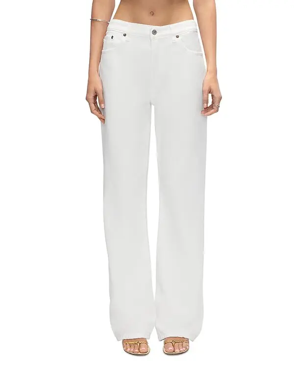 RE/DONE The Thrasher Mid-rise Loose Straight Jeans - Blanco