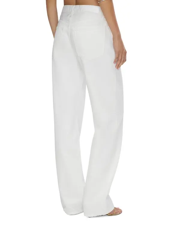 RE/DONE The Thrasher Mid-rise Loose Straight Jeans - Blanco