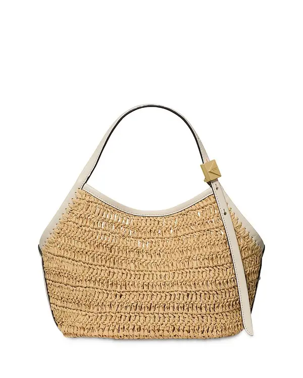 Kate Spade New York Deco Small Straw Tulip Tote