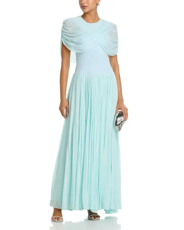 Simkhai Nancie Cape Maxi Dress - Sky