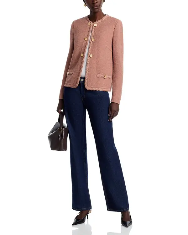 Misook Soft Knit Jacket - Charmeuse