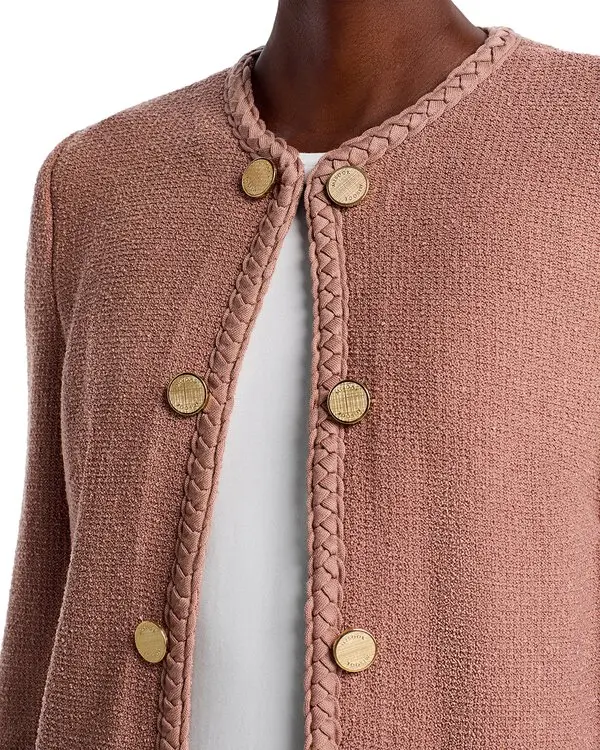 Misook Soft Knit Jacket - Charmeuse