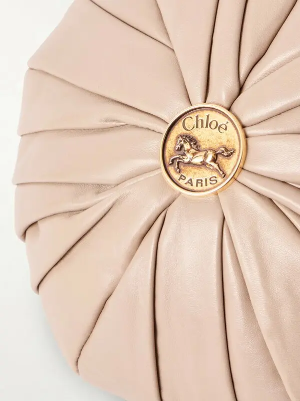 Chloé Pleated Leather Shoulder Bag