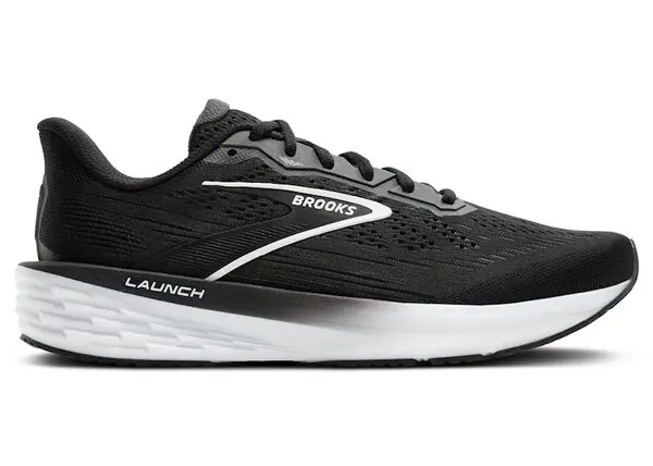 Brooks Launch Athletic Sneakers - Black/grey/white