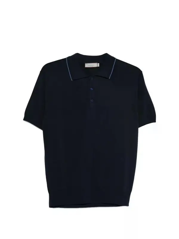 Canali Piped Polo Shirt