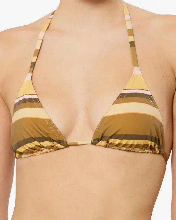 Isabel Marant Étoile Feride Printed Bikini Top - Bronze-desert